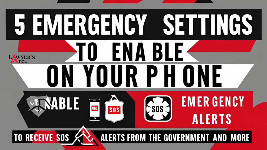 5 EMERGENCY SETTINGS TO ENABLE ON YOUR PHONE TO RECEIVE SOS ALERTS FROM ...